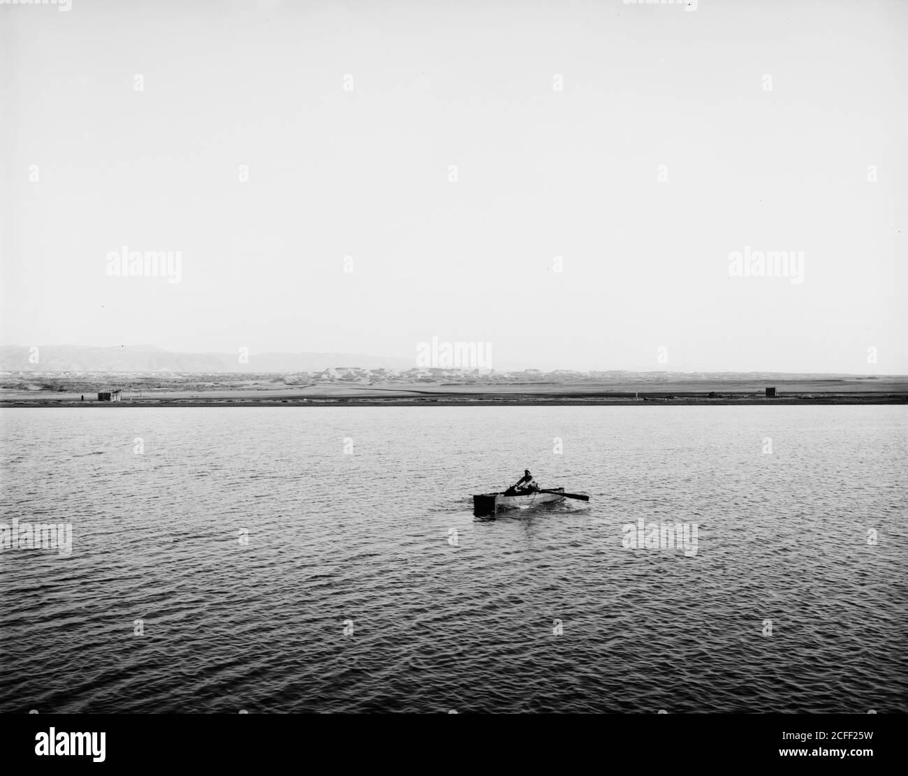 Original Caption: Around the Dead Sea (Bahr Lut). North end of the Dead ...