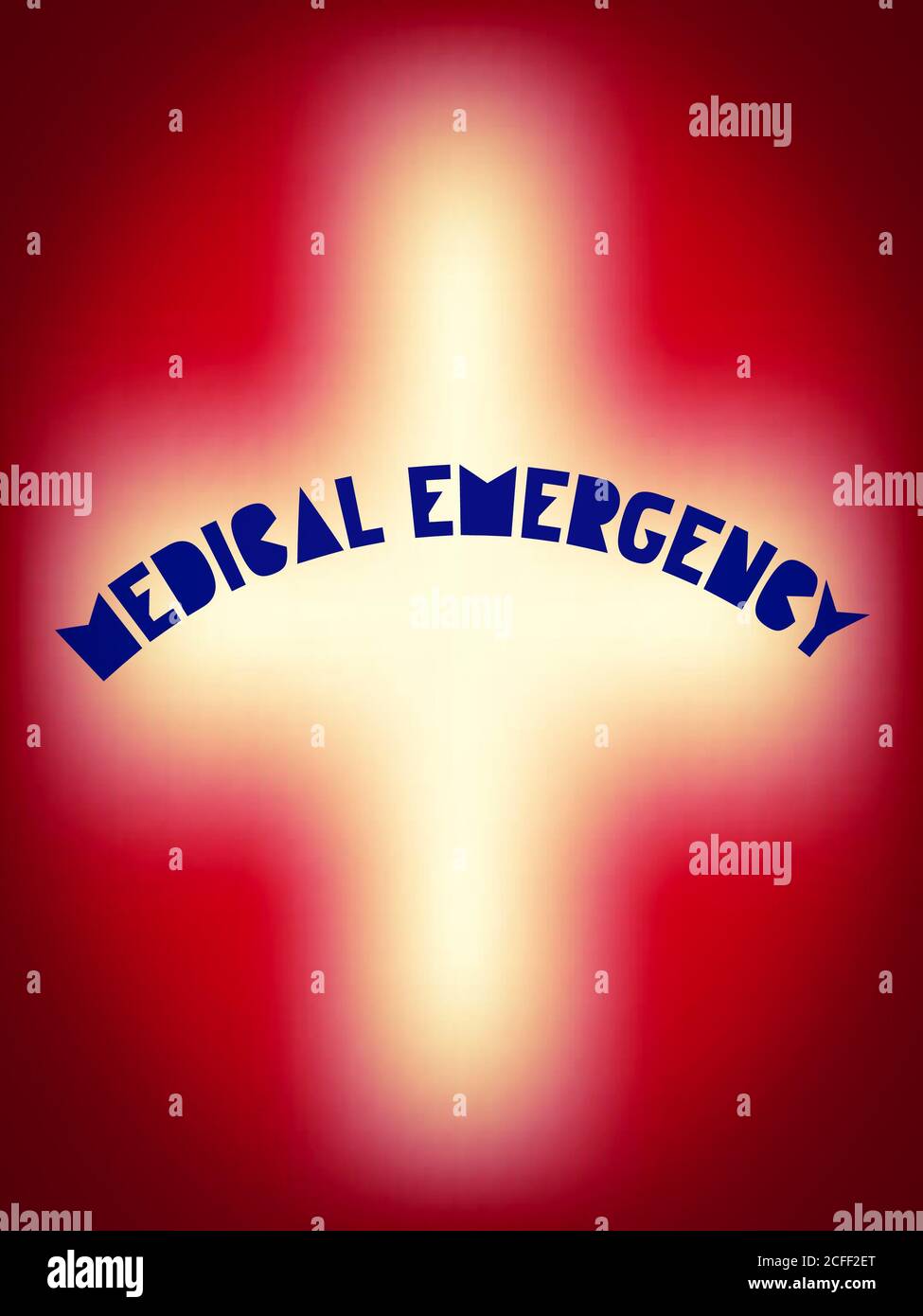 Medical Emergency word presented on text form for education awareness ...