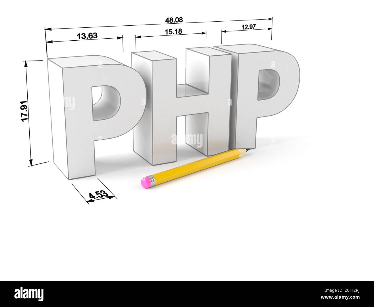 PHP plan isolated on white background Stock Photo - Alamy