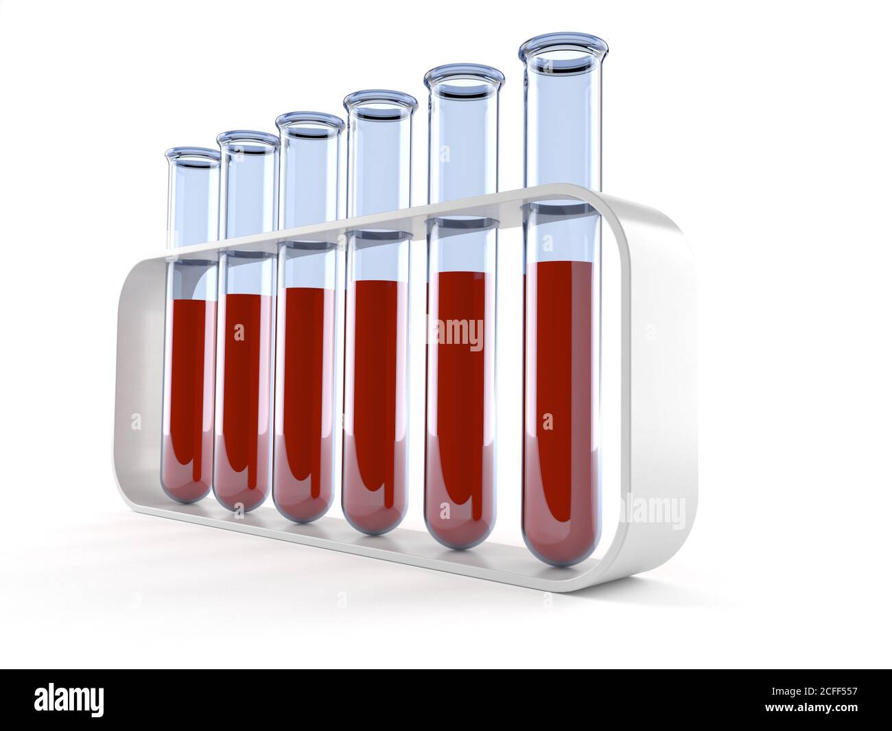Chemistry flasks isolated on white background Stock Photo - Alamy