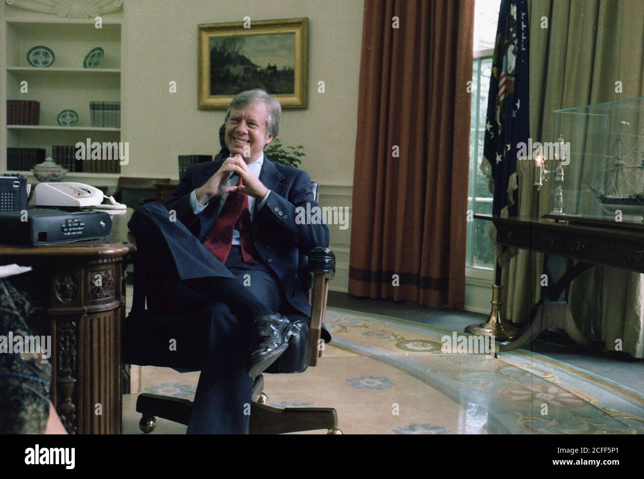 Jimmy carter at his desk hi-res stock photography and images - Alamy
