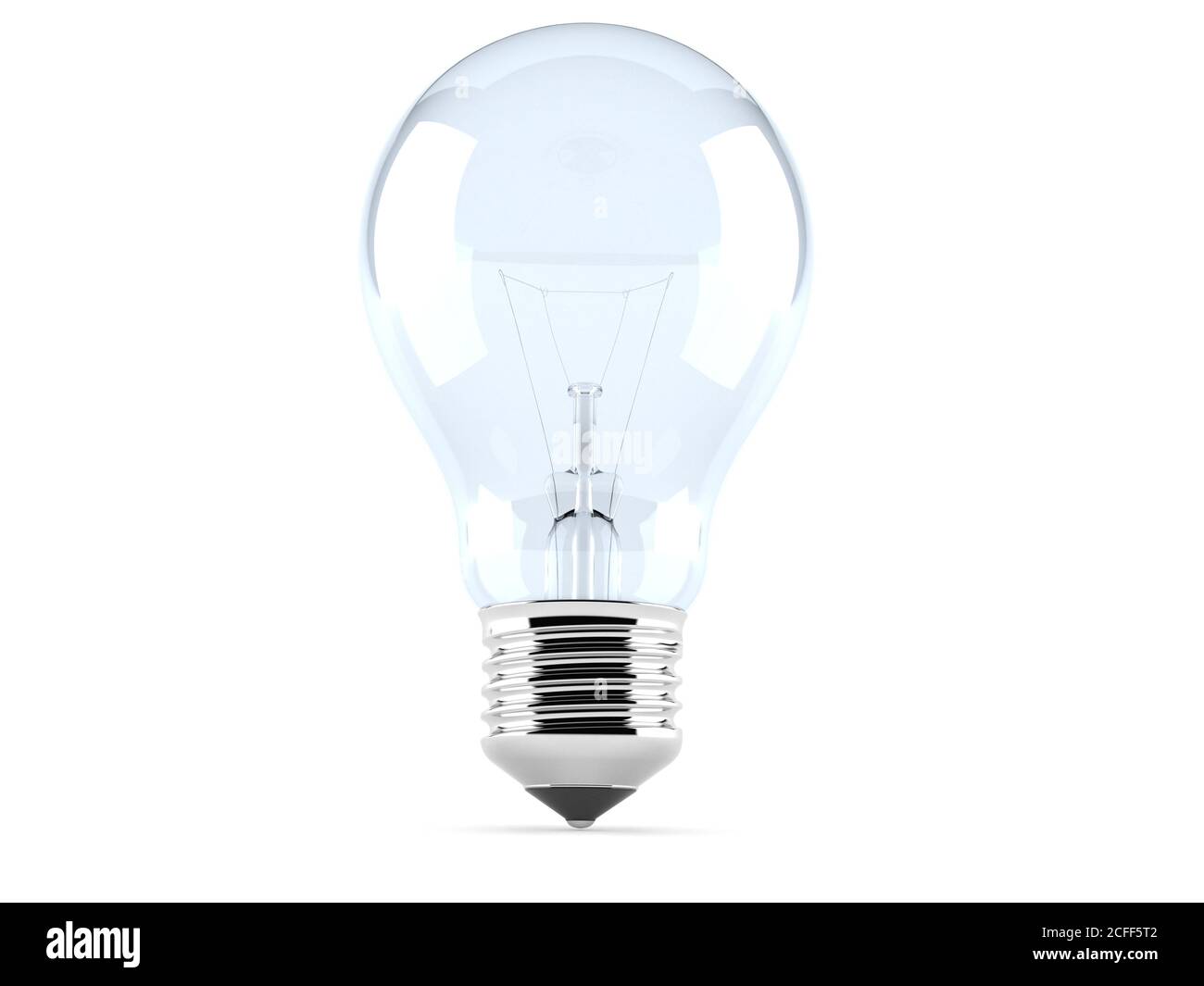 Light bulb isolated on white background Stock Photo - Alamy