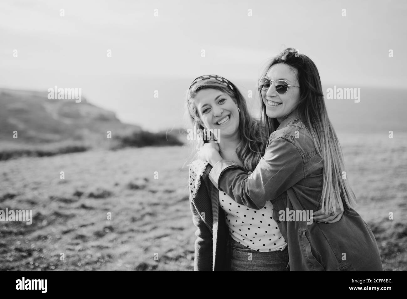 Happy stylish female on Black and White Stock Photos & Images - Alamy