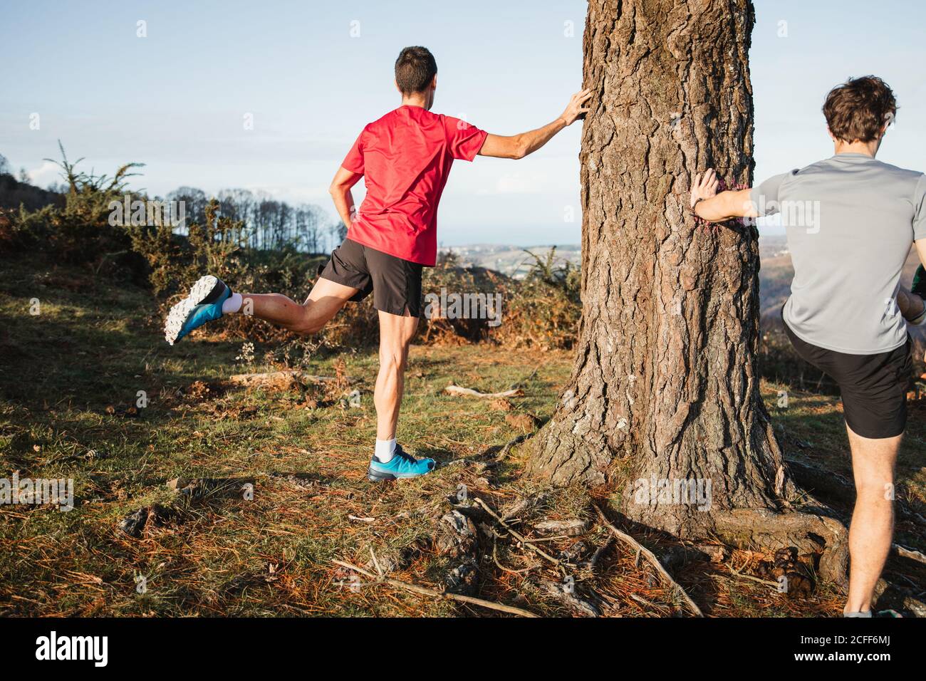 Leaning exercises hi-res stock photography and images - Alamy