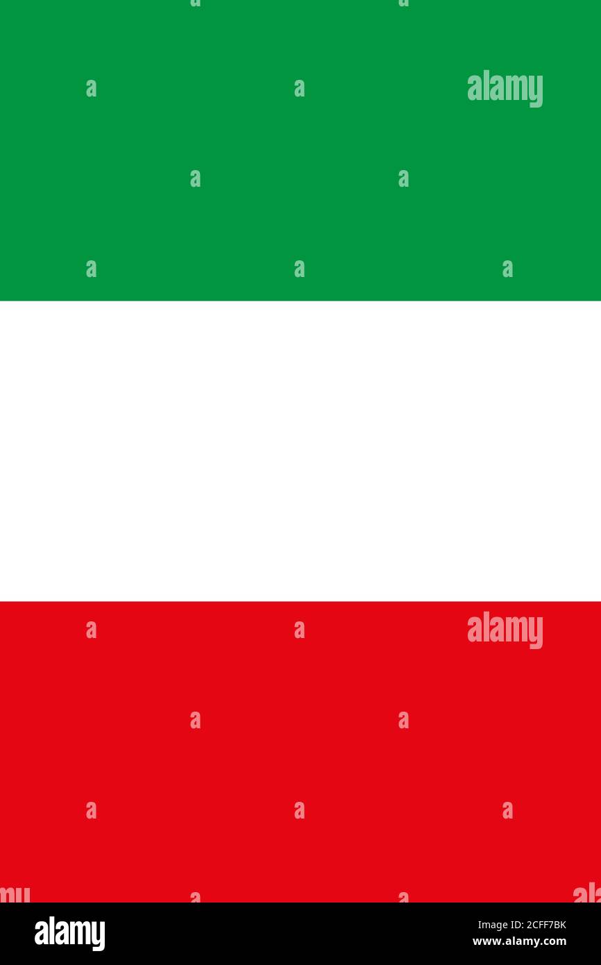 Vertical Italian flag. Italy national flag. Official state symbol of ...