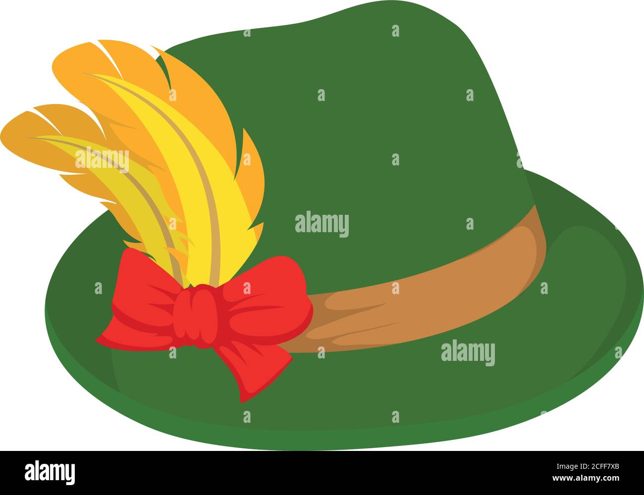 Tyrolean cap Stock Vector Images - Alamy