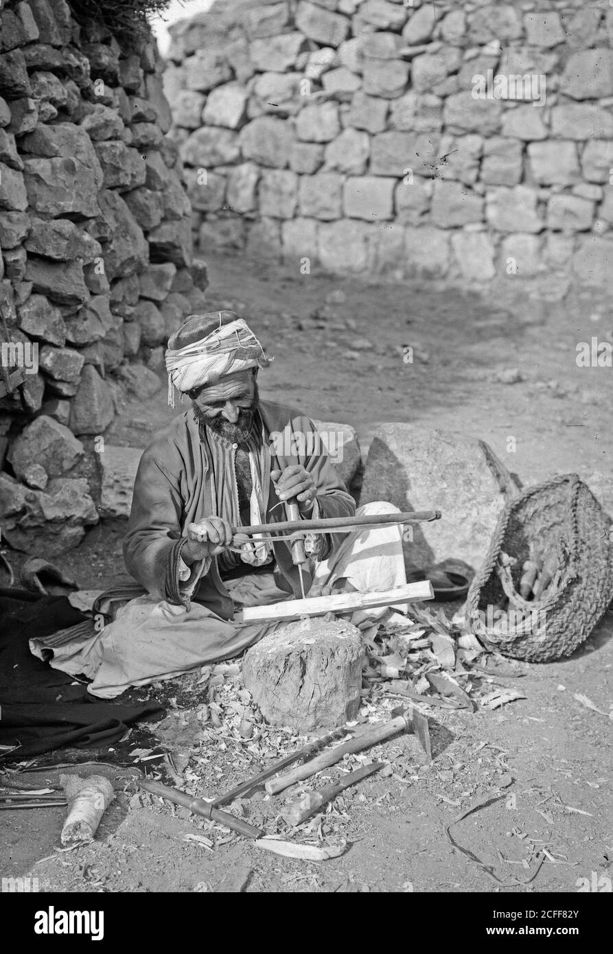 Original Caption: Various types etc. Village carpenter. - Location: ca ...