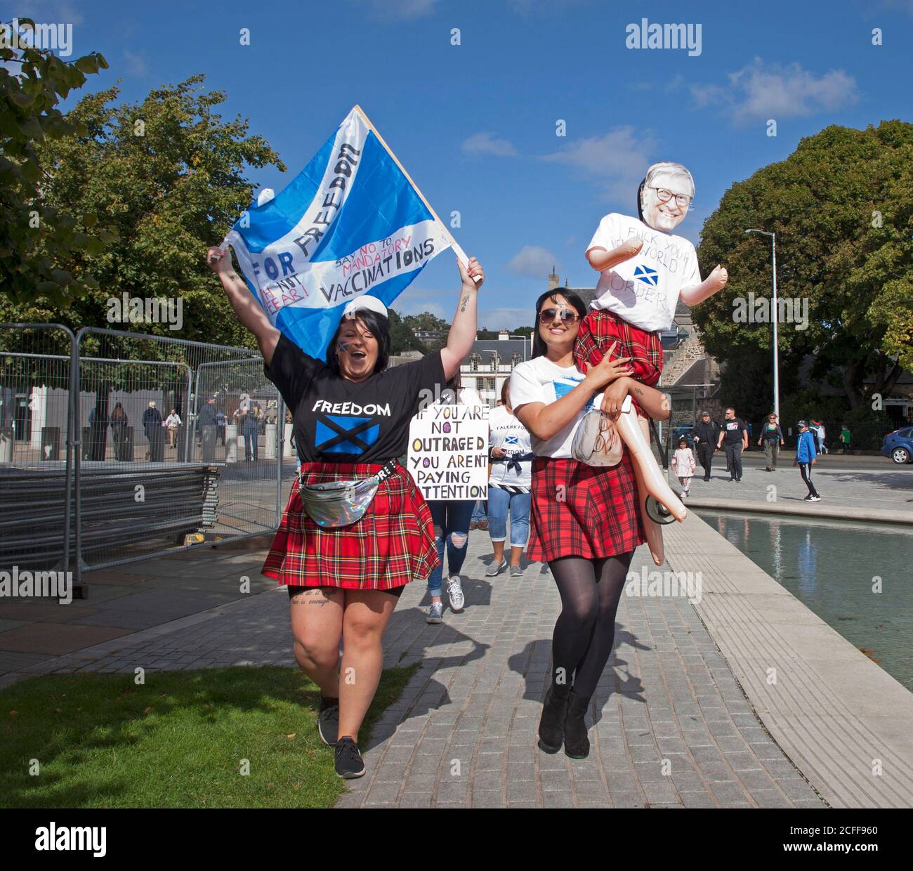 Edinburgh, Scotland, UK. 5 September 2020. "Saving Scotland" group ...