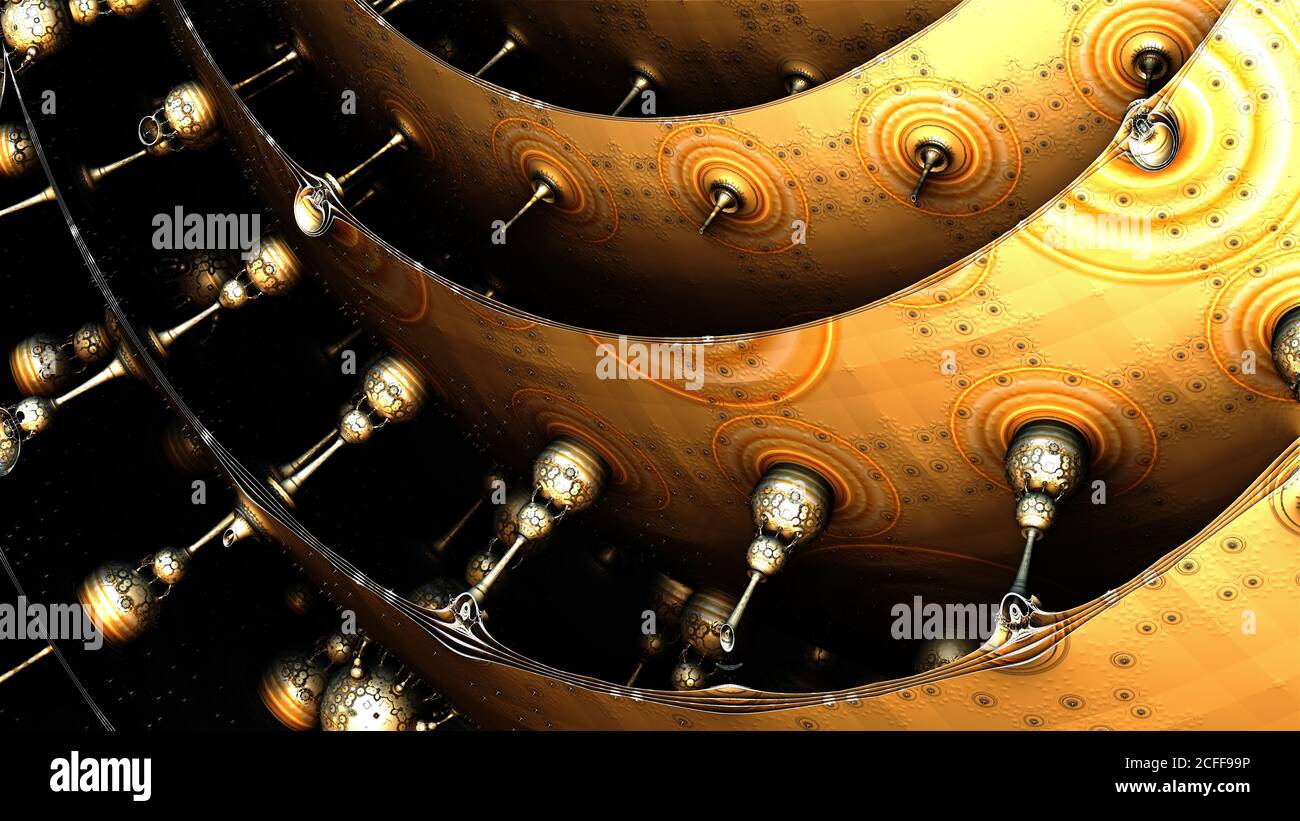 Abstract background 3D, fantastic structures and shapes, fictional sci ...