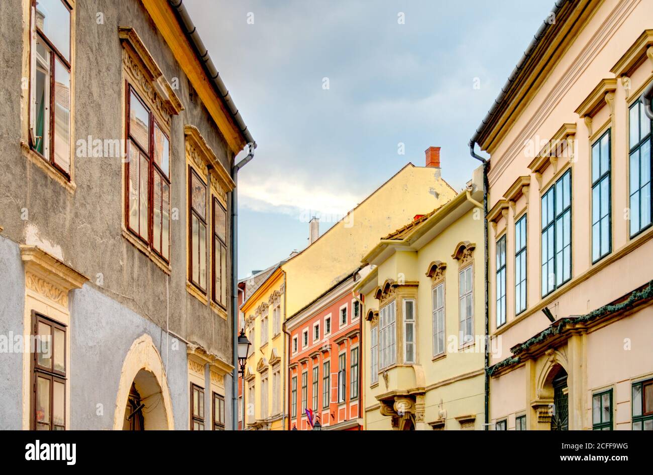 Sopron streetscape, Hungary Stock Photo - Alamy