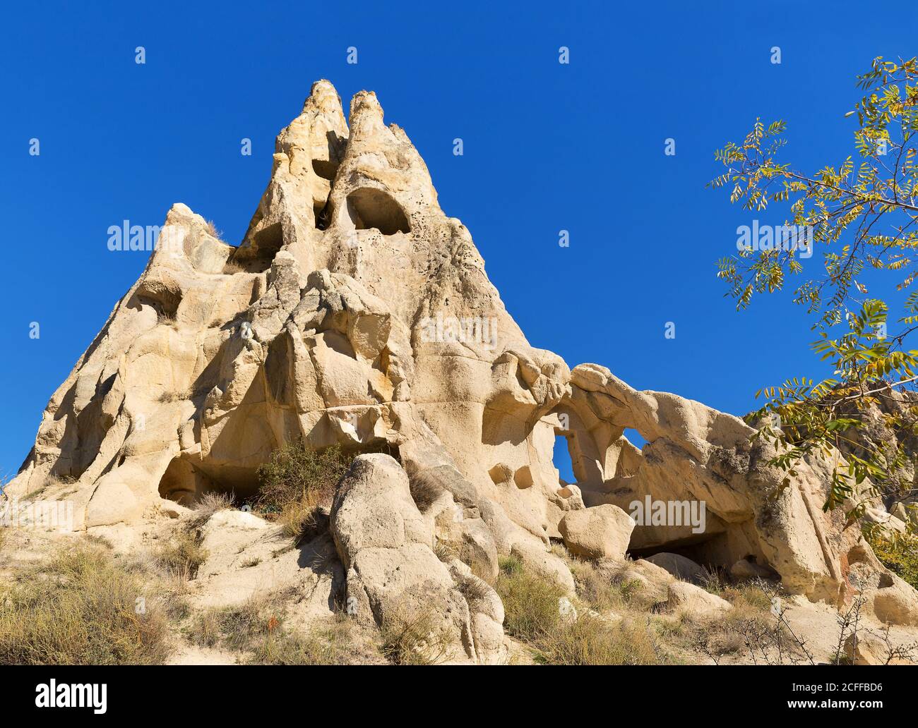 Cappadocia, fantastic rock formation in Goreme national park, Turkey ...