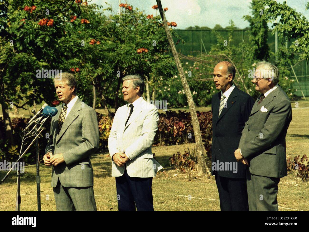 Jimmy carter with james callaghan hi-res stock photography and images ...