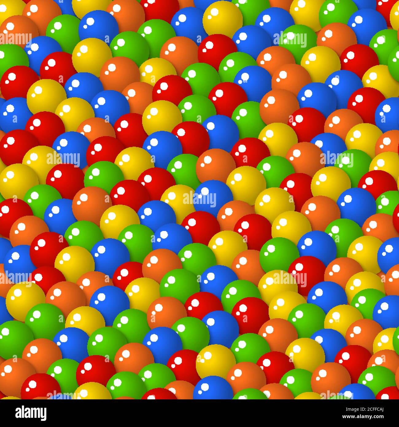 Colorful pattern with a lot of gumballs, mixed colors. Seamless vector ...