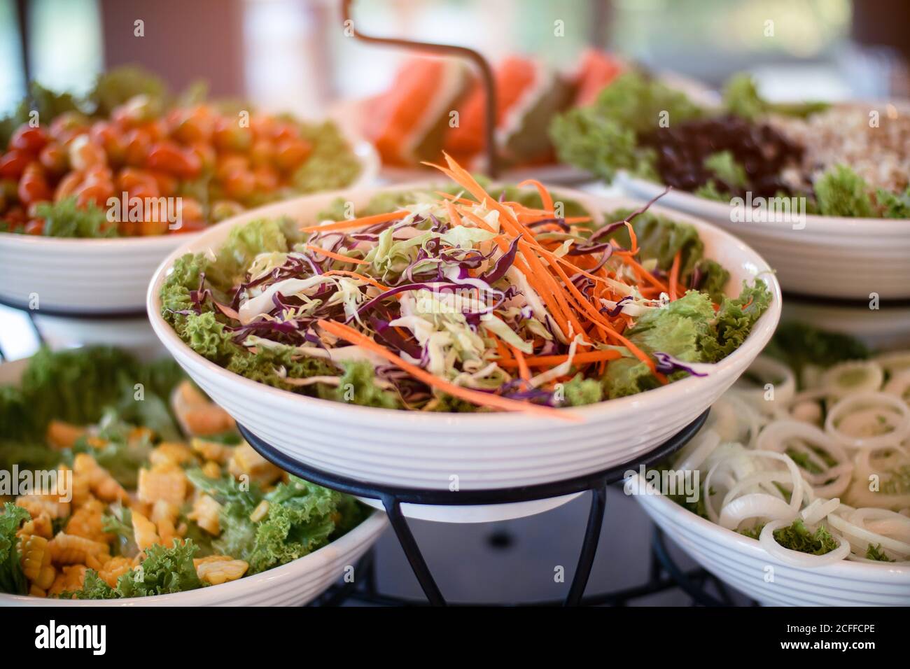 Cabbage carrot salad buffet hi-res stock photography and images - Alamy