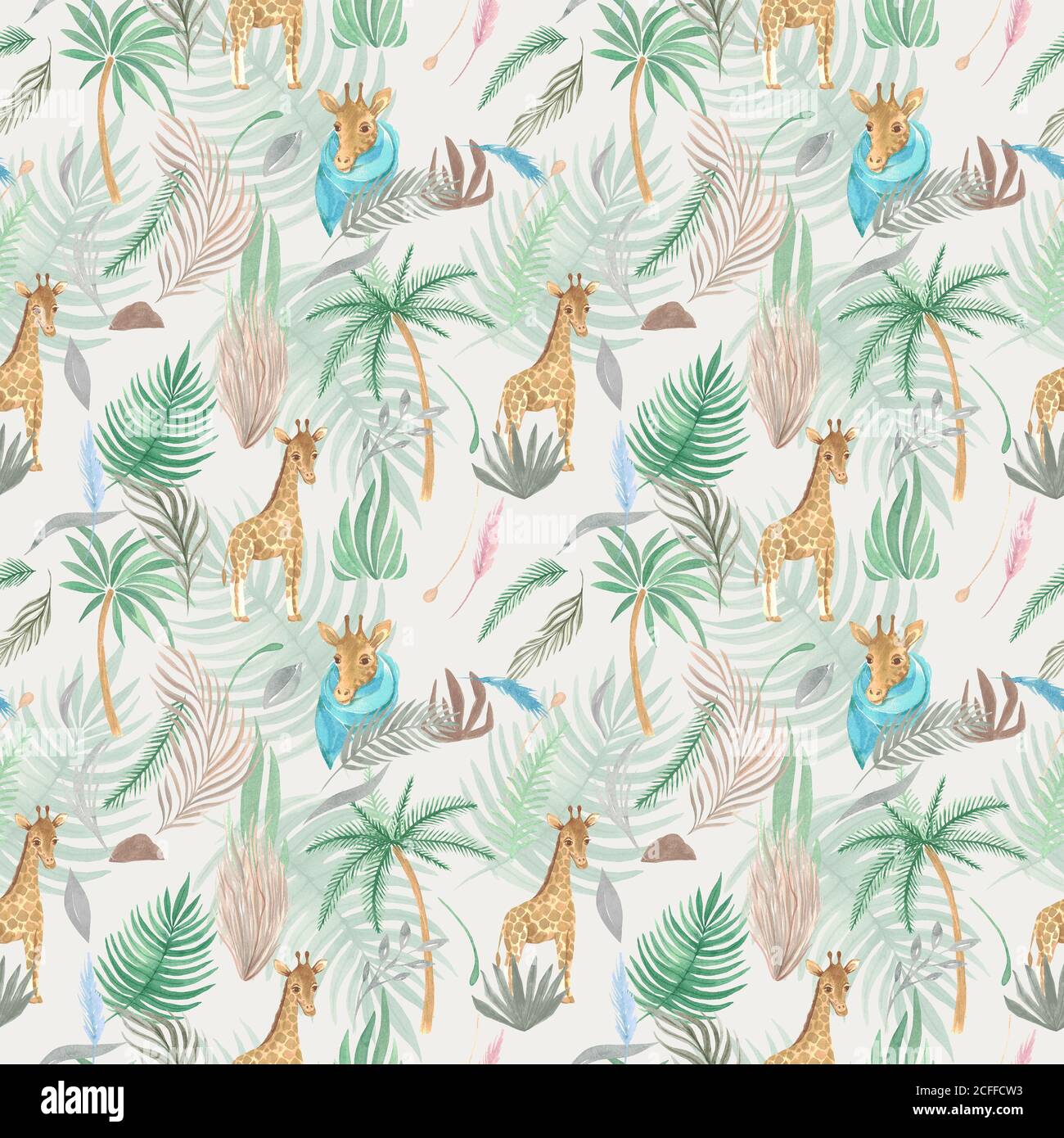 Paper, Party & Kids Materials Tropical seamless patterns Digital Paper ...