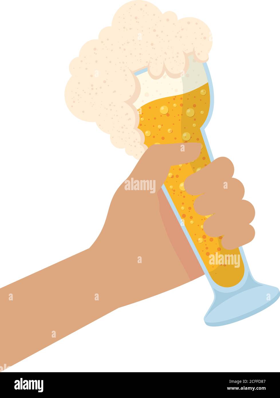 Hand holding beer cup Cut Out Stock Images & Pictures - Alamy