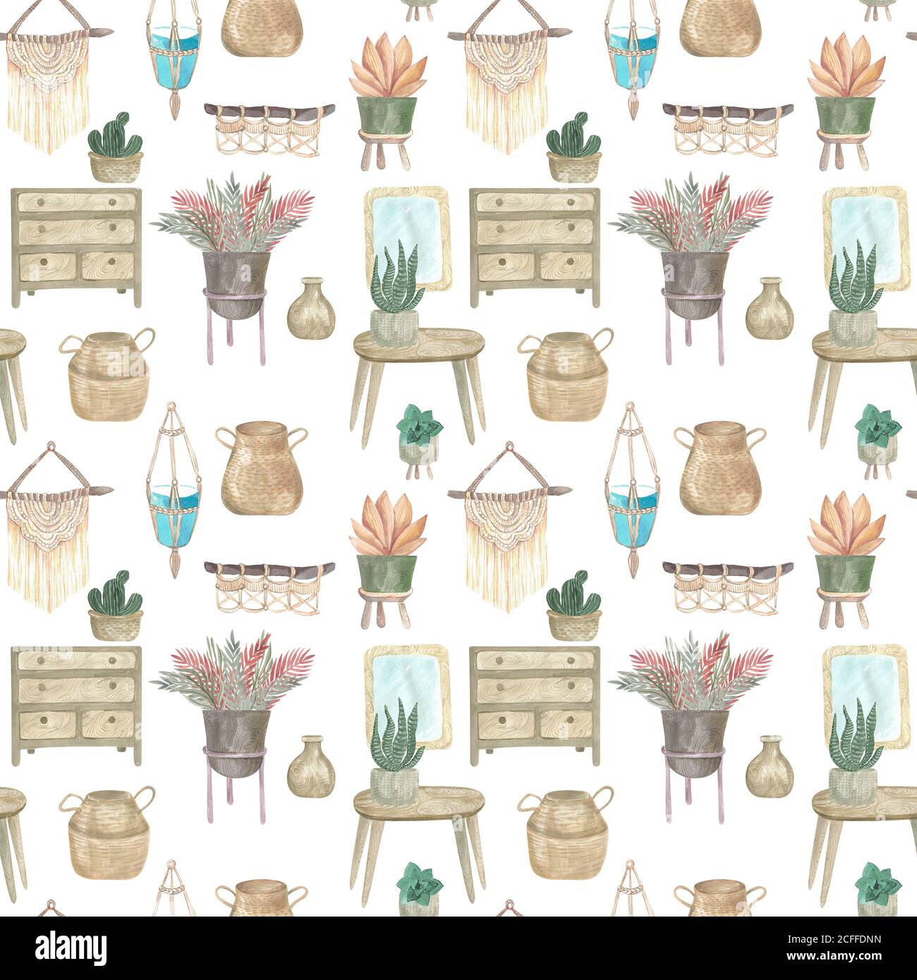 Indoor hanging baskets Cut Out Stock Images & Pictures - Alamy