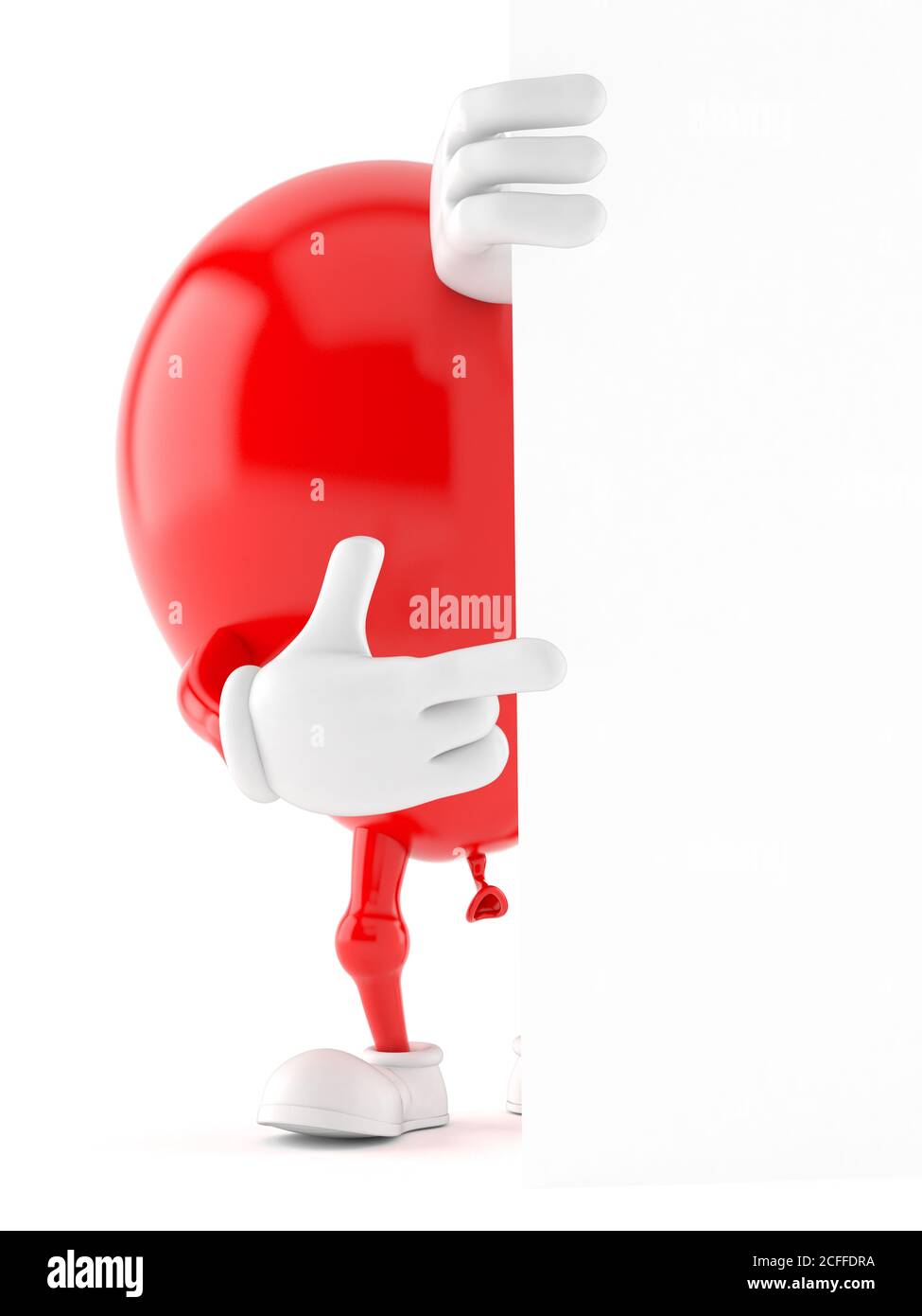 Balloon character isolated on white background Stock Photo - Alamy