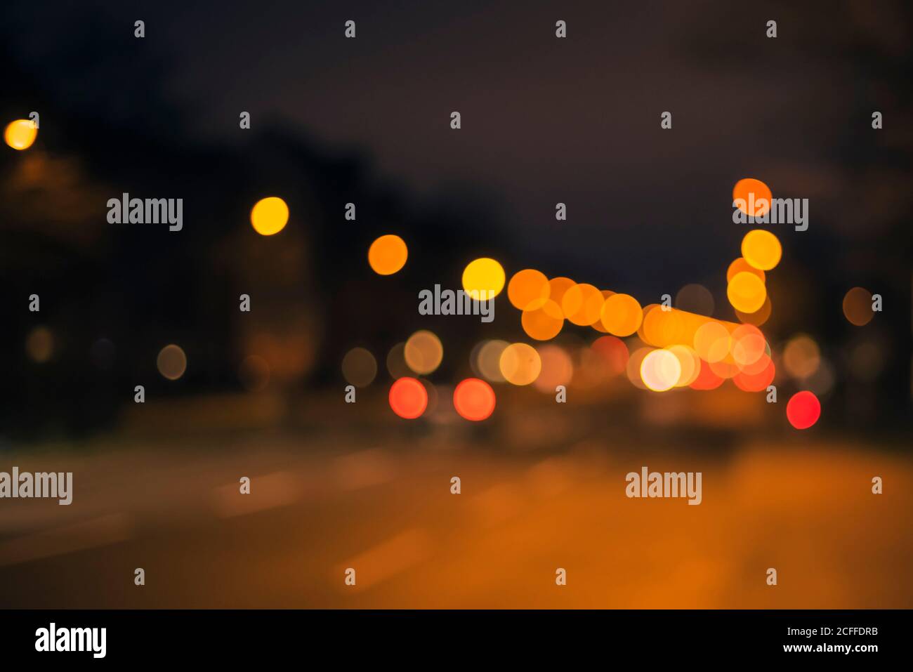 Bokeh photography in urban environment, beautiful bokeh, street lights ...