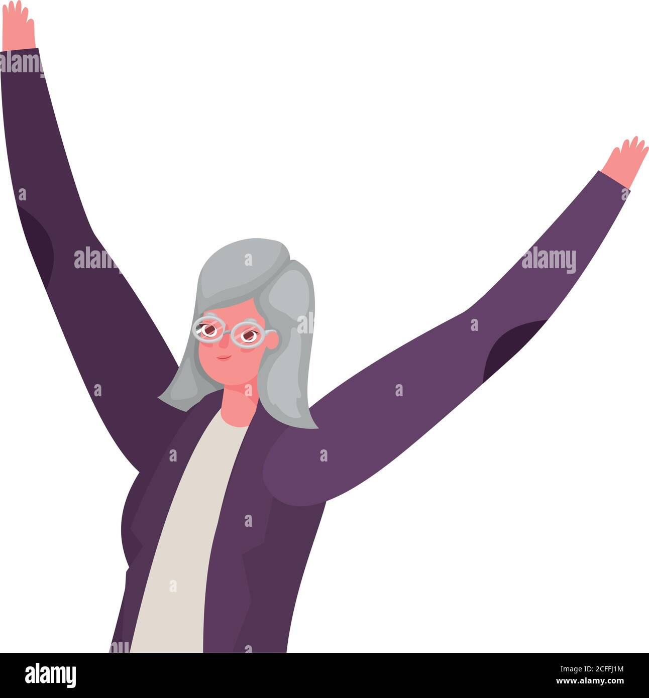 Hands Up Cartoon Image Cut Out Stock Images & Pictures - Alamy