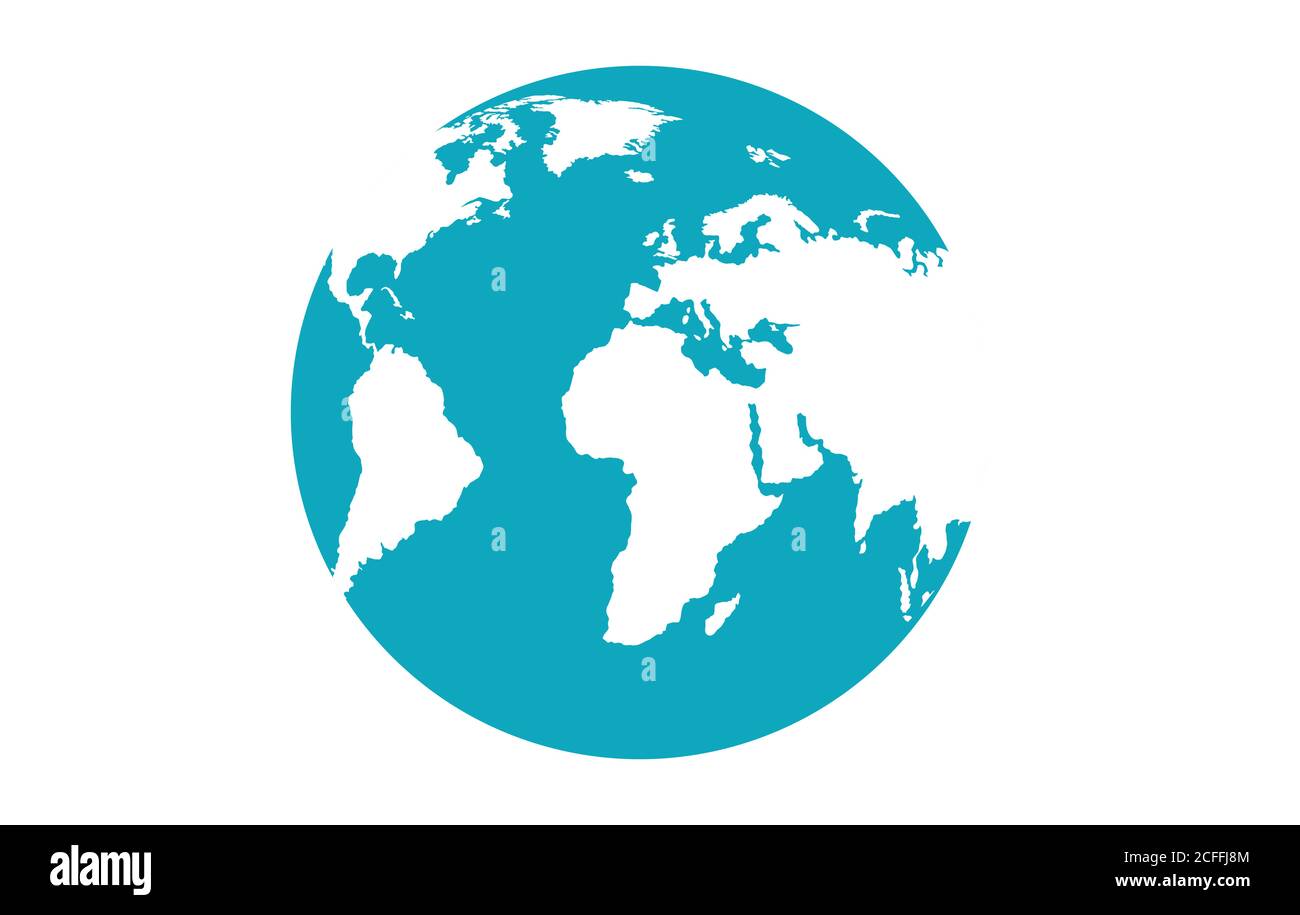 World map isolated Stock Photo - Alamy