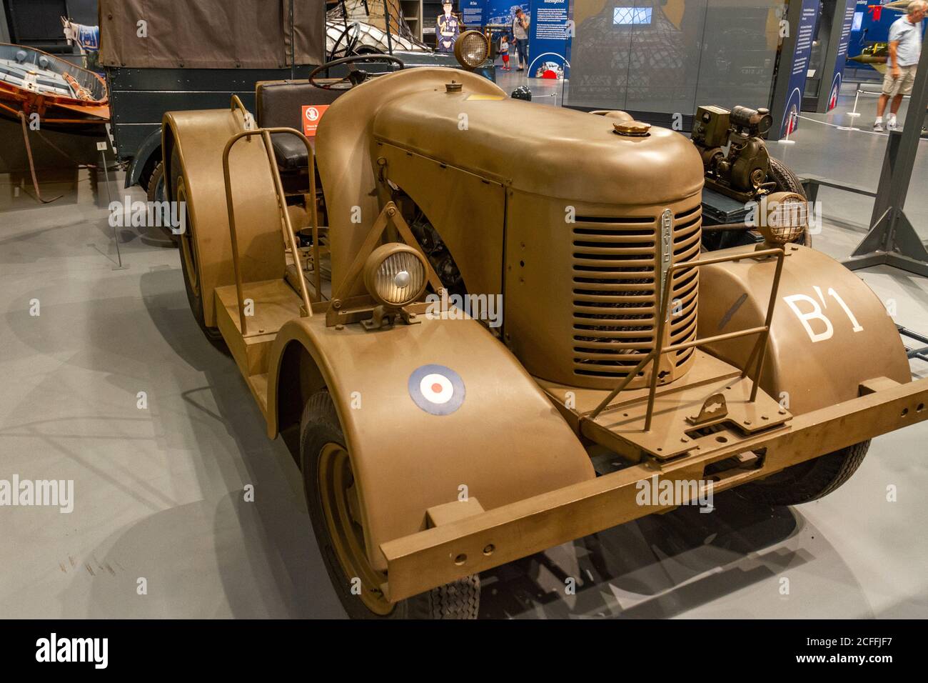A David Brown light aircraft tractor Mk 2 (1953) on display in the RAF ...