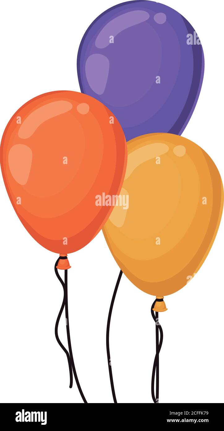 Isolated party balloons vector design Stock Vector Image & Art - Alamy