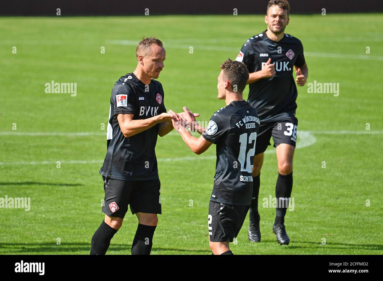 goaljubel Arne FEICK (WUE, li), after goal to 0-1 with Patrick ...