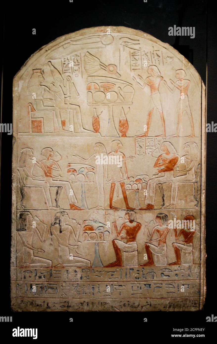 Ancient Egyptian stone tablet showing Hieroglyphs Stock Photo - Alamy