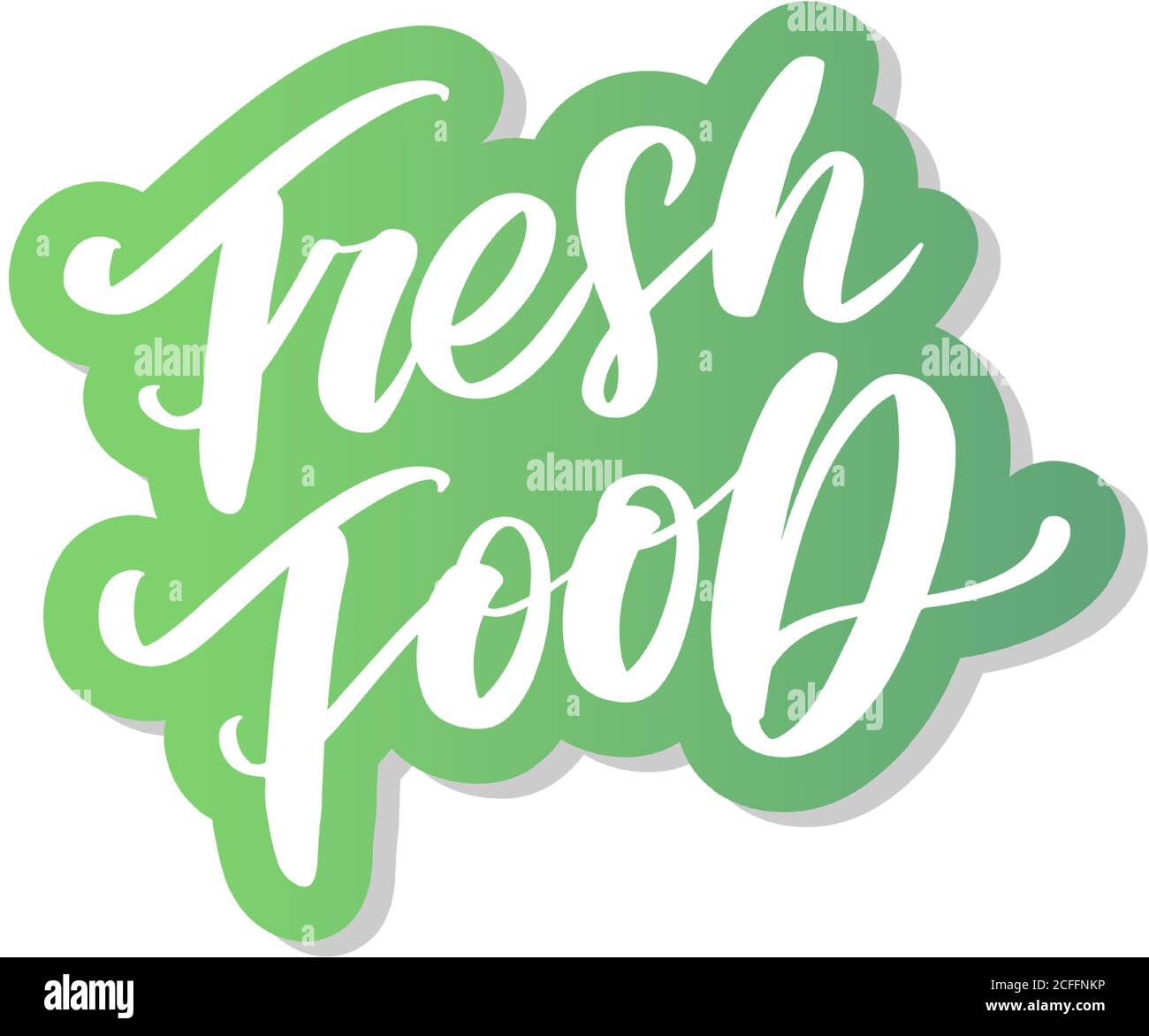 Vector illustration, food design. Hand lettering for restaurant, cafe ...