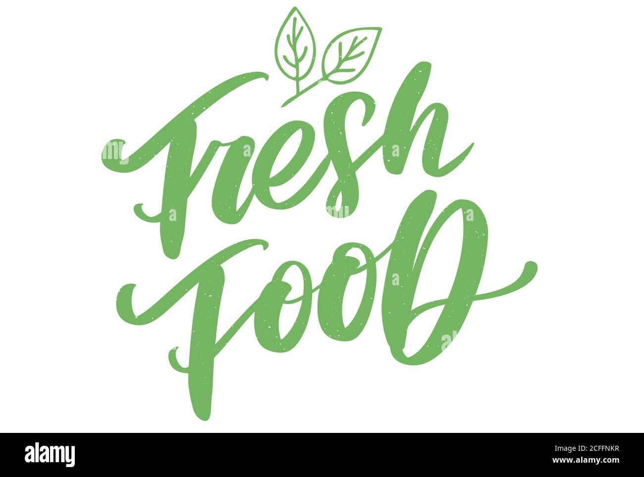 Vector illustration, food design. Hand lettering for restaurant, cafe ...