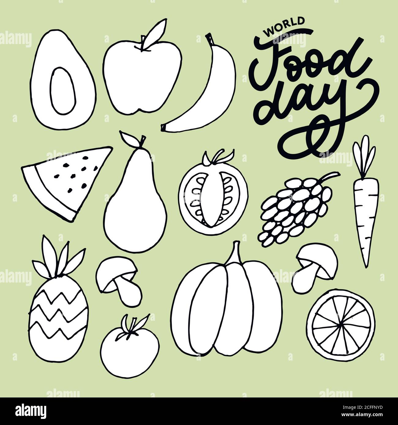 World Food Day Vector Illustration. Suitable for greeting card, poster ...