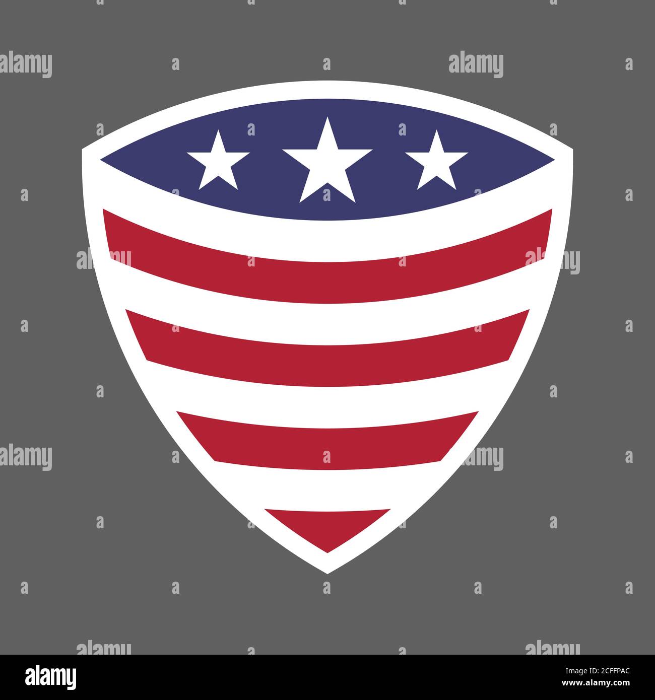 United States of America USA flag shield icon logo vector illustration ...