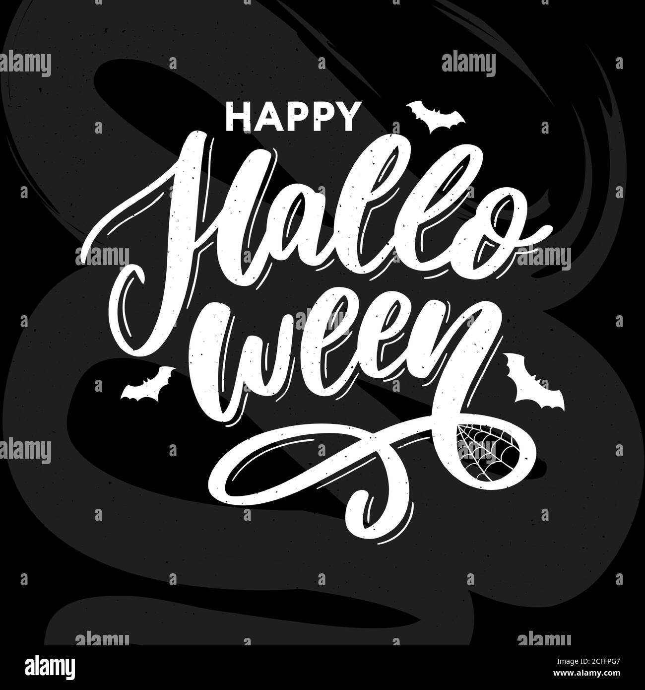 Halloween banner spider web Black and White Stock Photos & Images - Alamy