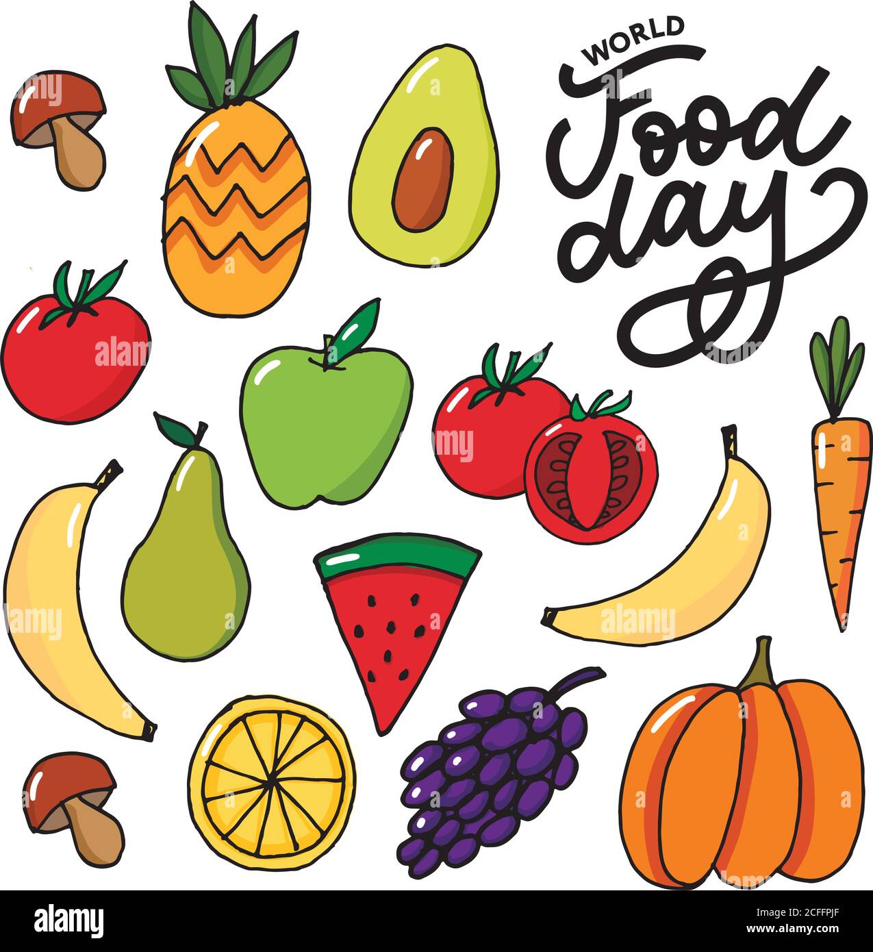 World Food Day Vector Illustration. Suitable for greeting card, poster ...