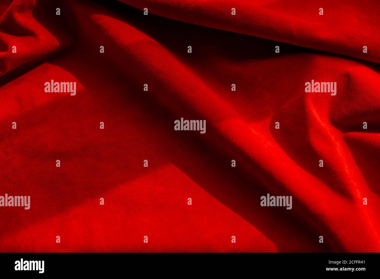 Seamless Red Velvet Fabric