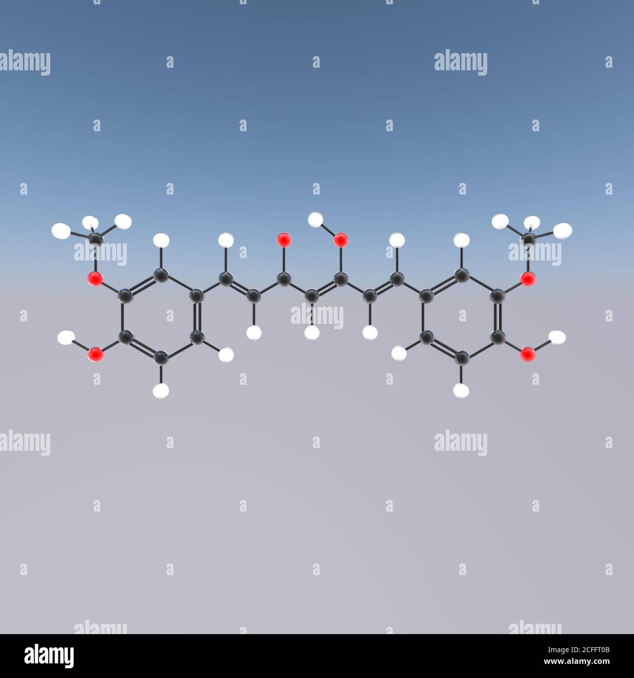 curcumin chemical structure Stock Photo - Alamy