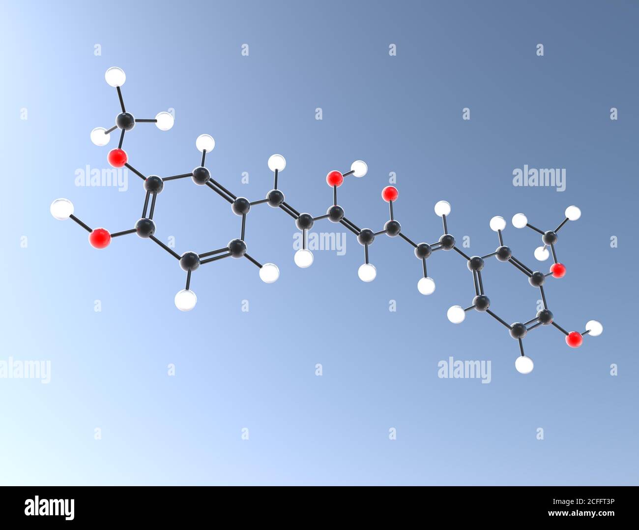 curcumin chemical structure Stock Photo - Alamy