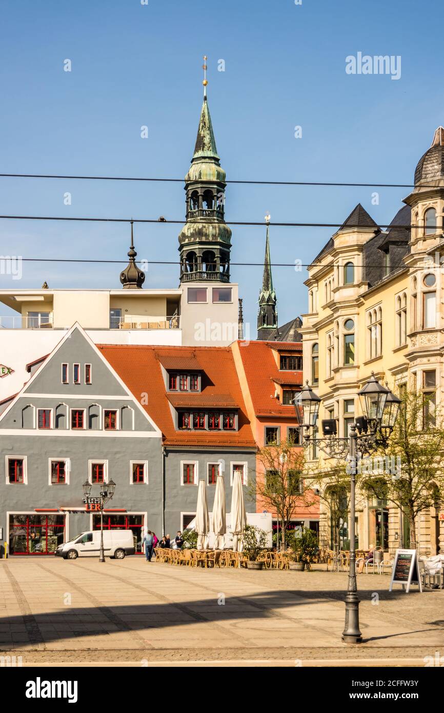 Skyline from Zwickau in east germany Stock Photo - Alamy