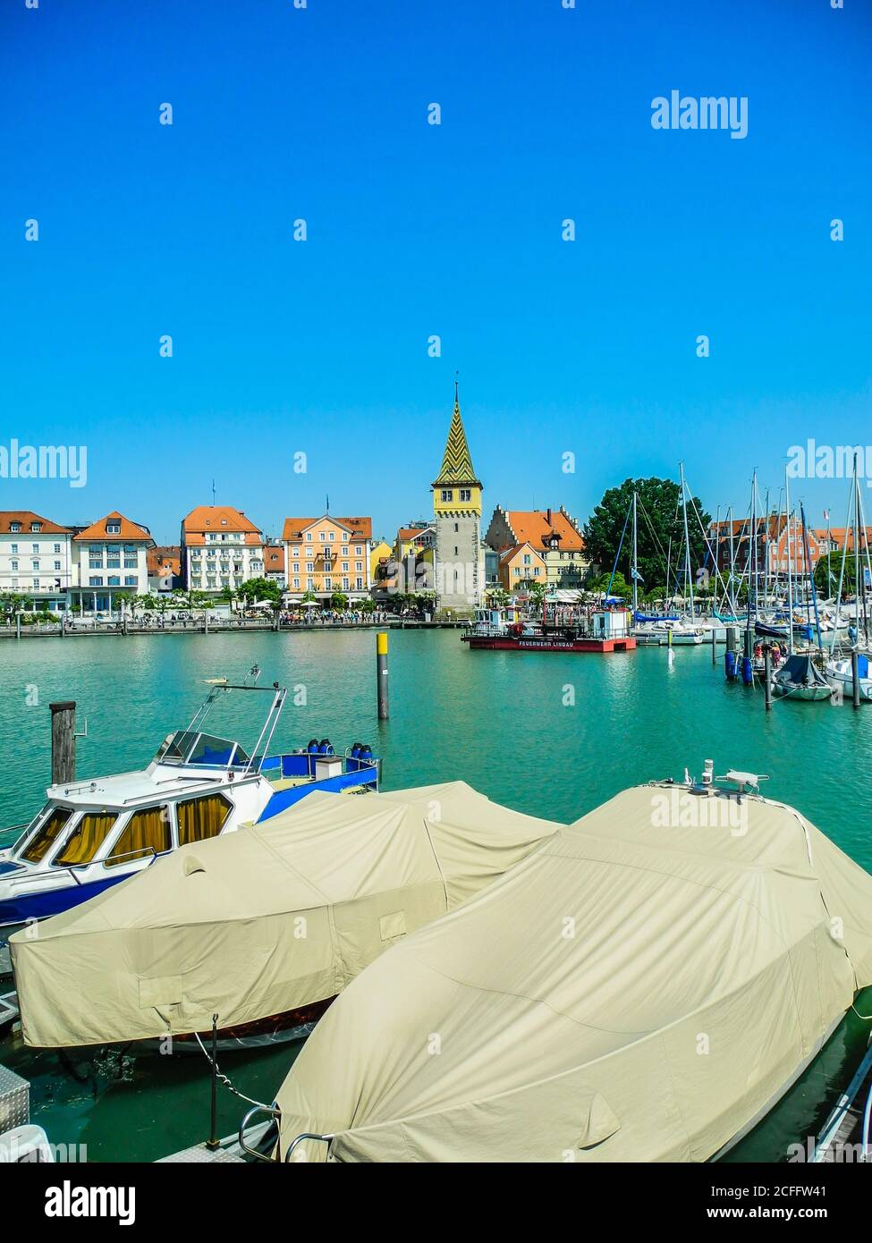 Port from Lindau Bavria Germany Stock Photo - Alamy