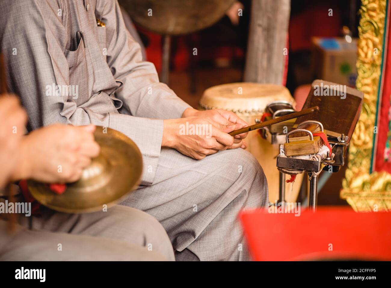 Playing percussion instruments hi-res stock photography and images - Alamy