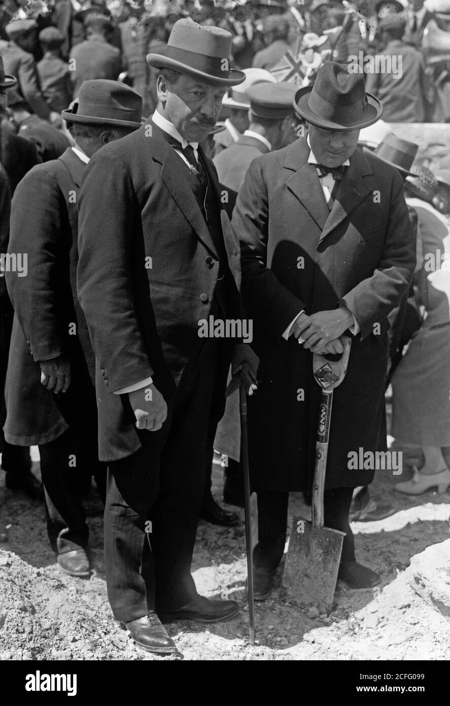 Middle East History - Sir Herbert Samuel and Winston Churchill at tree ...