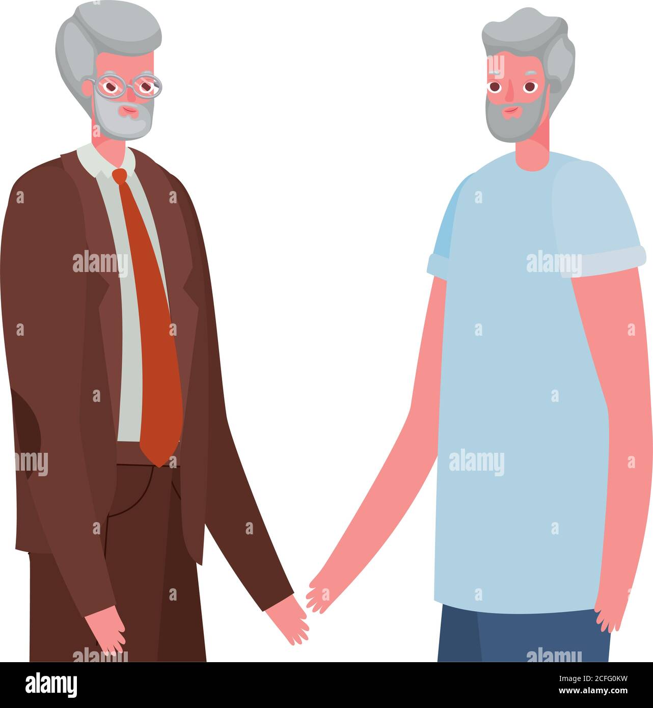 Senior Men Cartoons Vector Design Stock Vector Image And Art Alamy