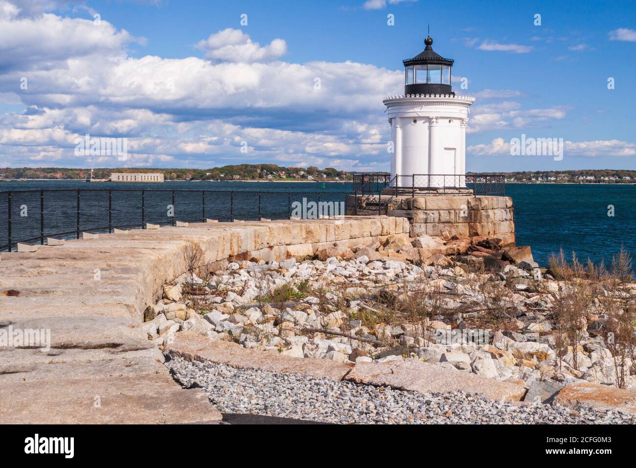 Portland Breakwater Lighthouse, in Portland, Maine, is located in city ...