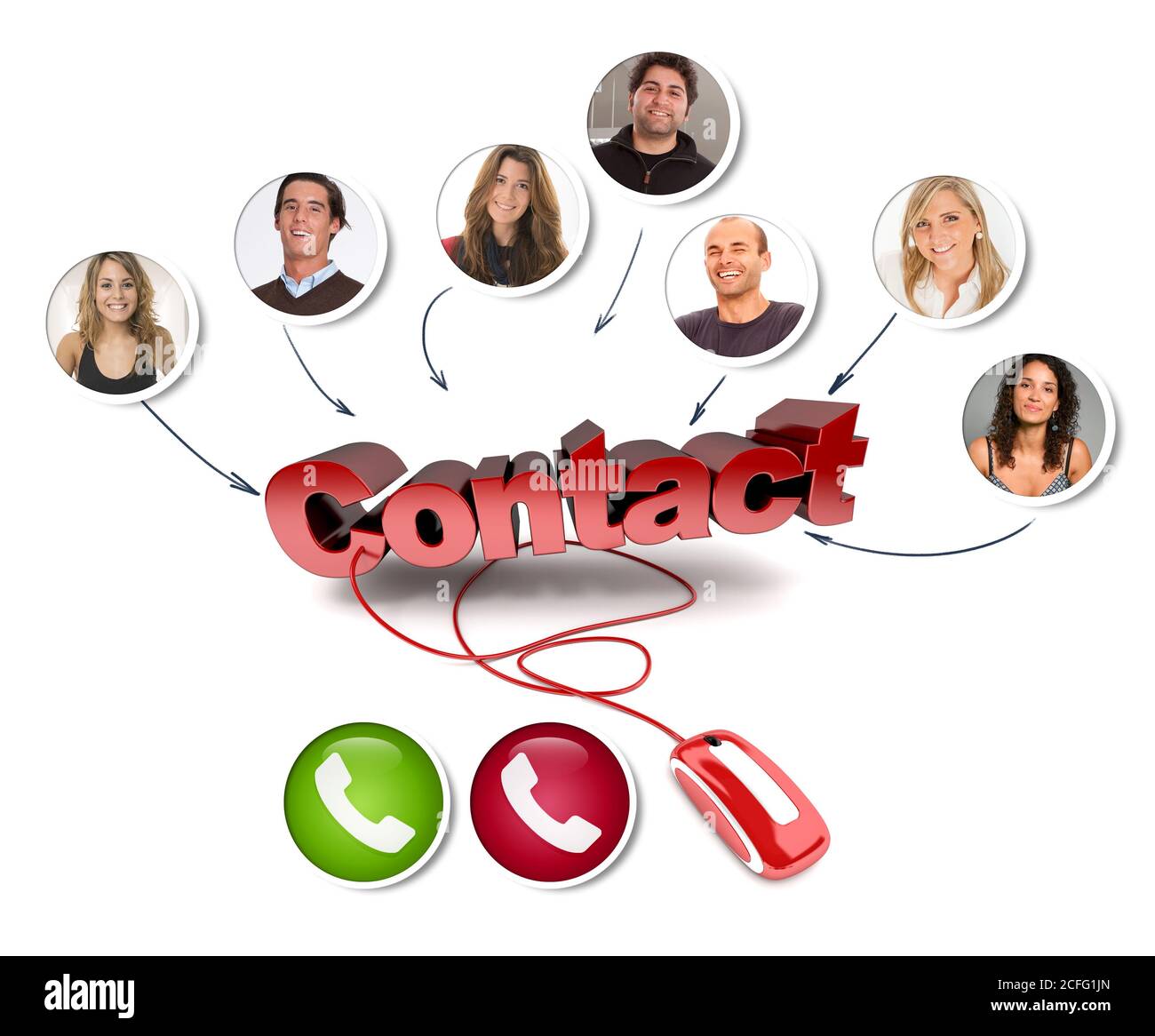 Video call happy man Cut Out Stock Images & Pictures - Alamy