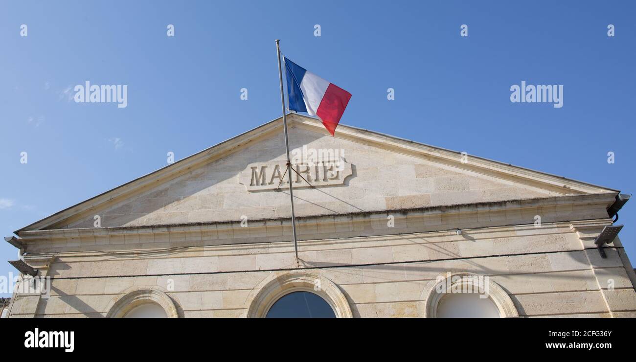 City Hall building mairie in french means cityhall Stock Photo - Alamy