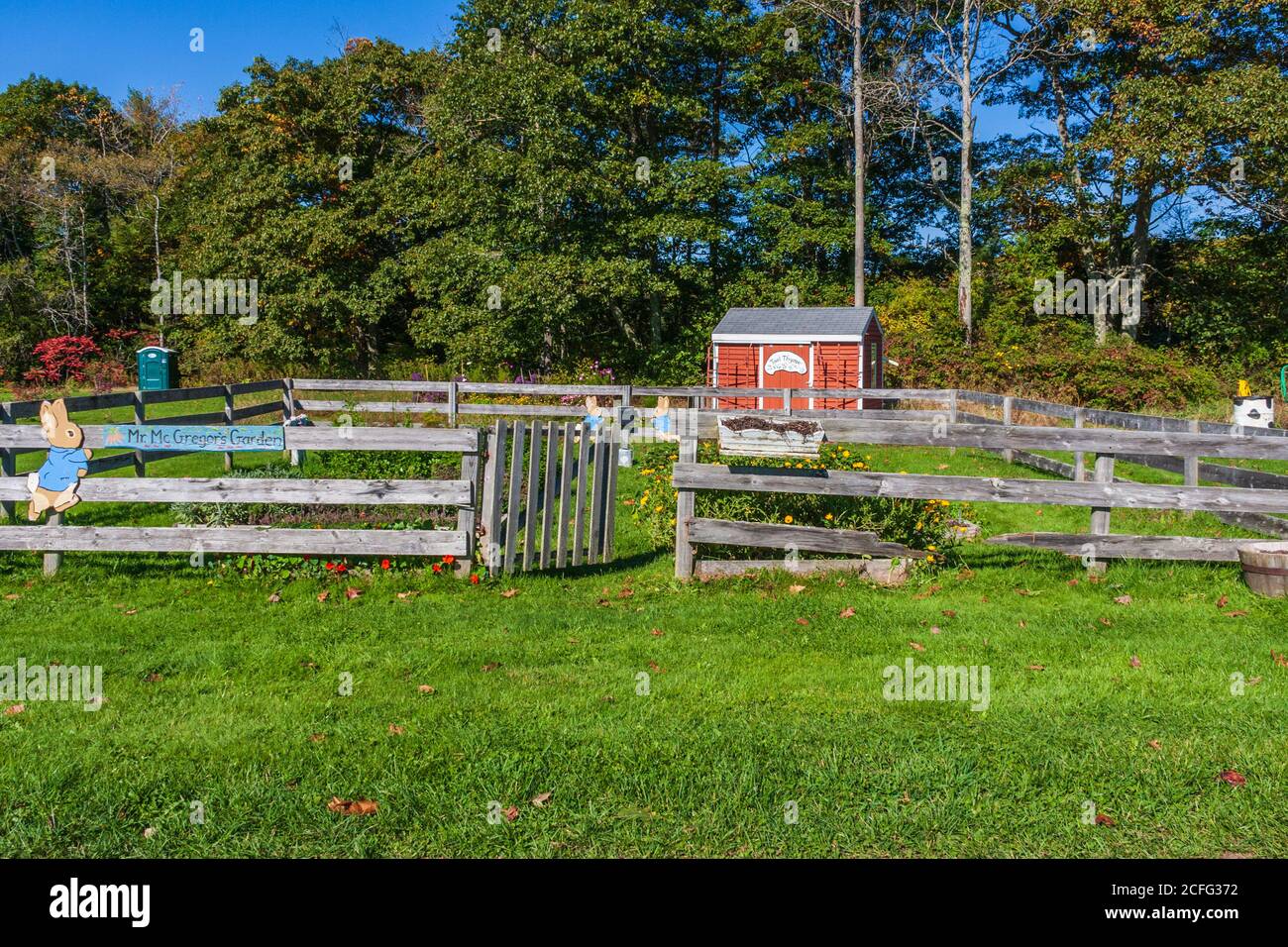 Wolfe's Neck Farm near South Freeport, Maine. This is a working farm ...