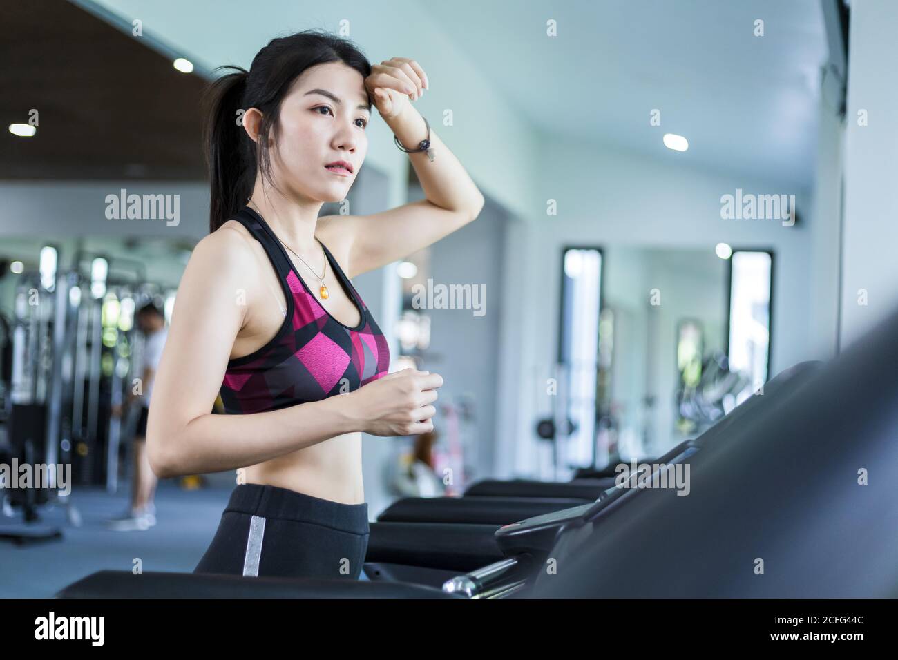 Athlete woman sweating face hi-res stock photography and images - Alamy