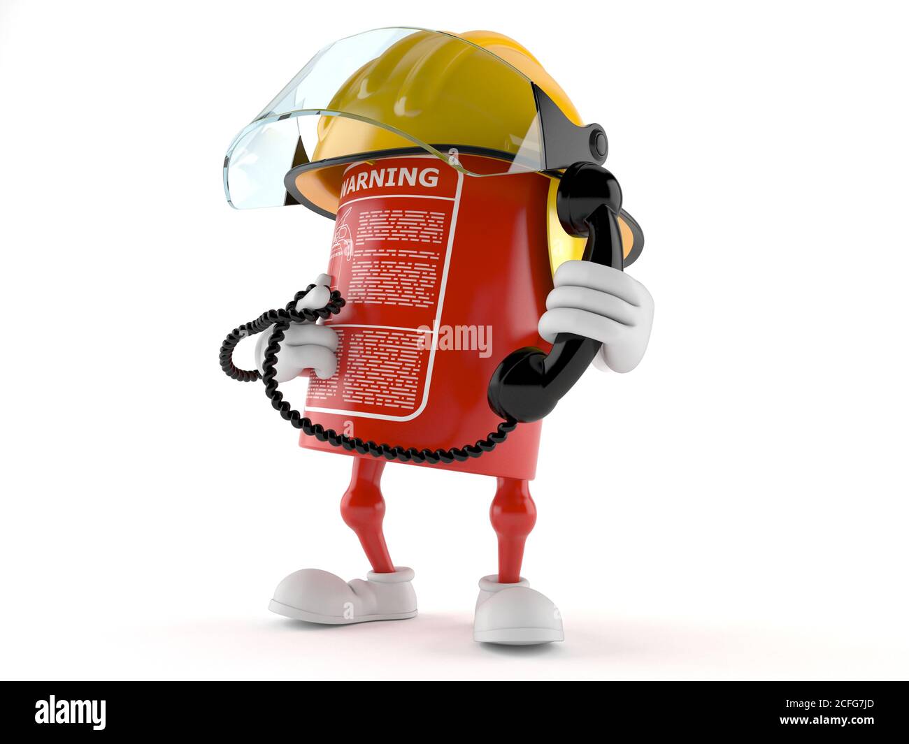 3d man holding fire extinguish hi-res stock photography and images - Alamy