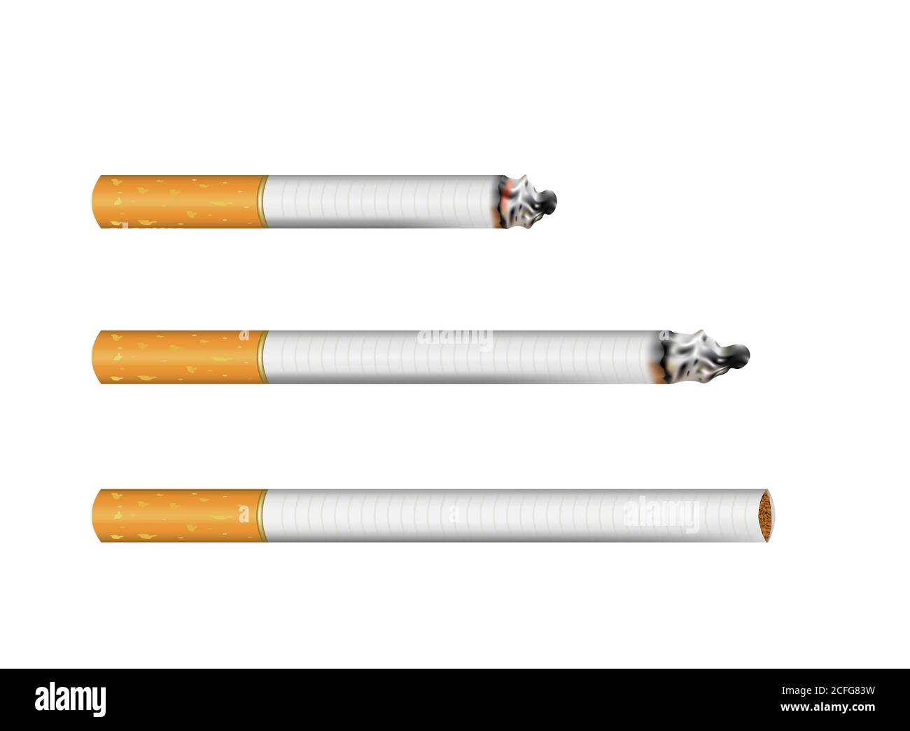 Set of cigarettes, realistic vector Stock Vector Image & Art - Alamy